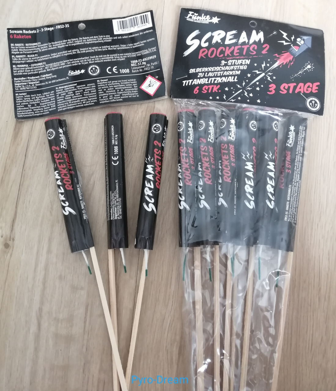 FEUERWERK.net Datenbank | Funke Fajerwerki Scream Rocket 2 3-Stage [Kat. 2]