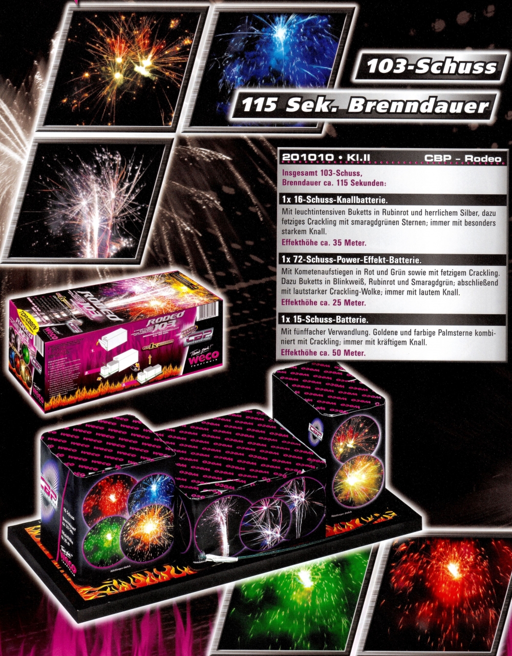 FEUERWERK.net Datenbank | Weco Feuerwerk Rodeo FEUERWERK.net Datenbank | Weco Feuerwerk Rodeo
