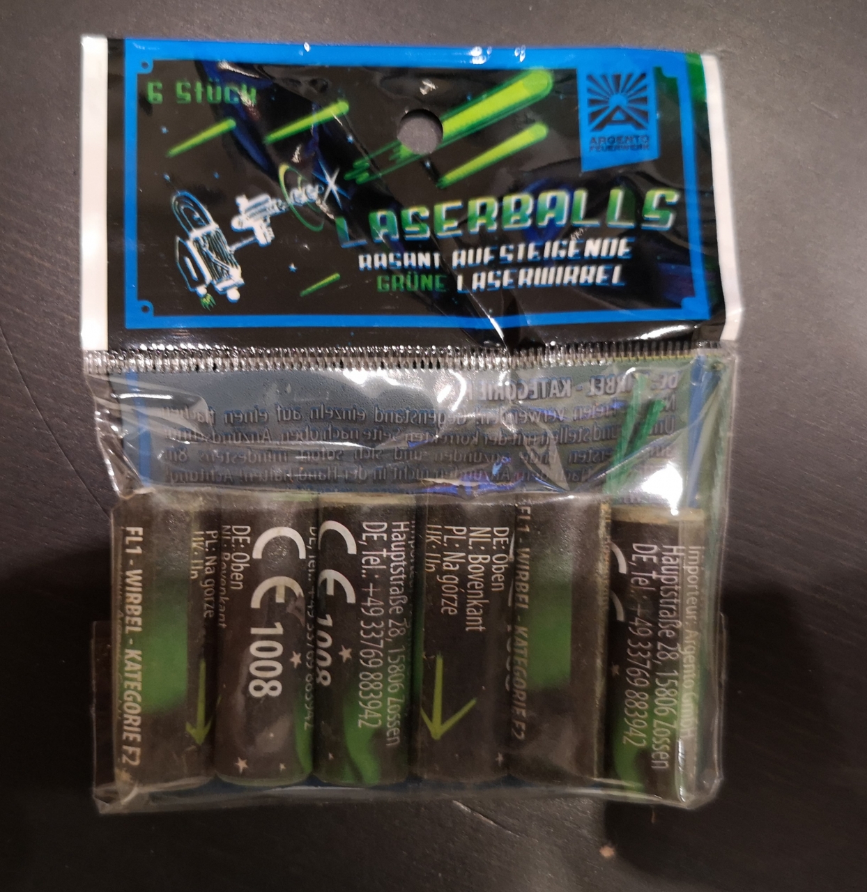 FEUERWERK.net Datenbank | Argento Laserballs (6er Set)