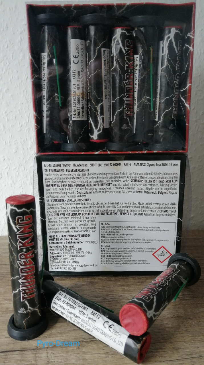 FEUERWERK.net Datenbank | Pyrocentury Thunder King (6er Set)