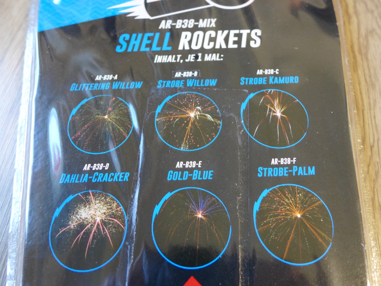 FEUERWERK.net Datenbank | Argento Shellrockets Cal. 38 mm