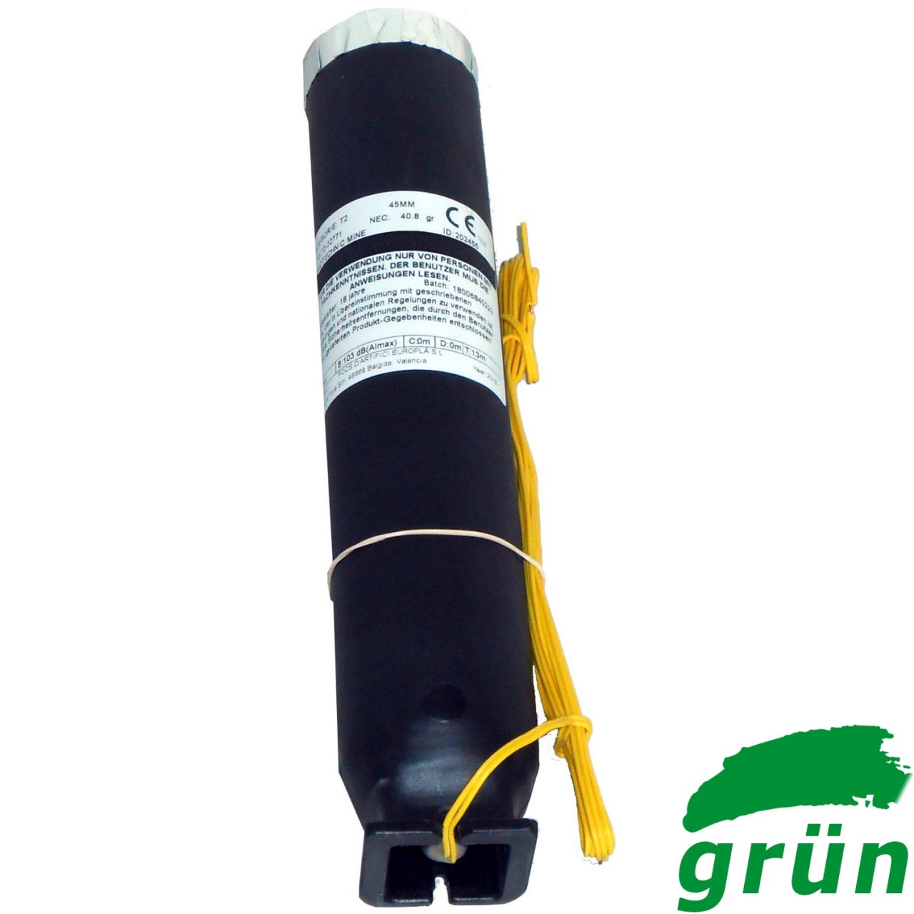 FEUERWERK.net Datenbank | Nico Single Shot 'Europlá', 45 mm, grün