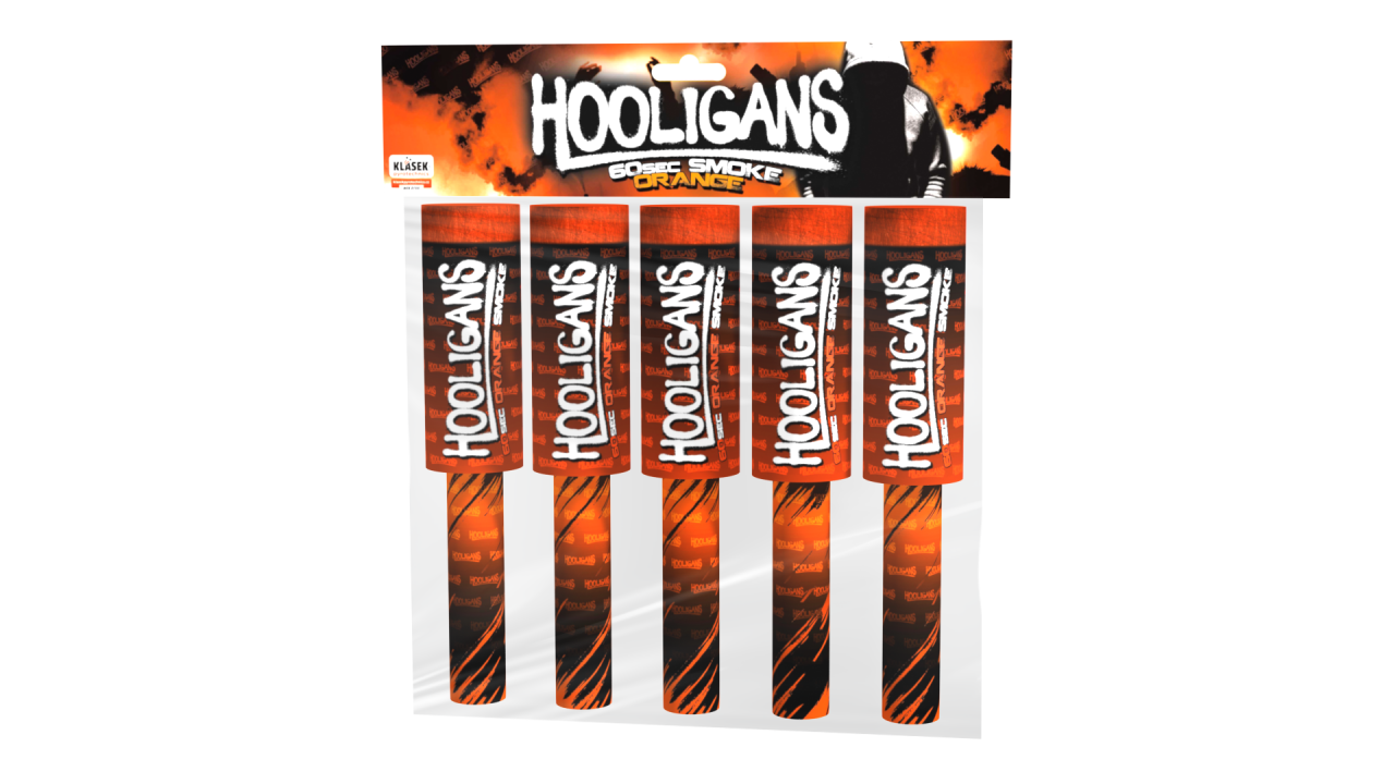 FEUERWERK.net Datenbank | Klasek Trading Hooligans orange (5er Set)