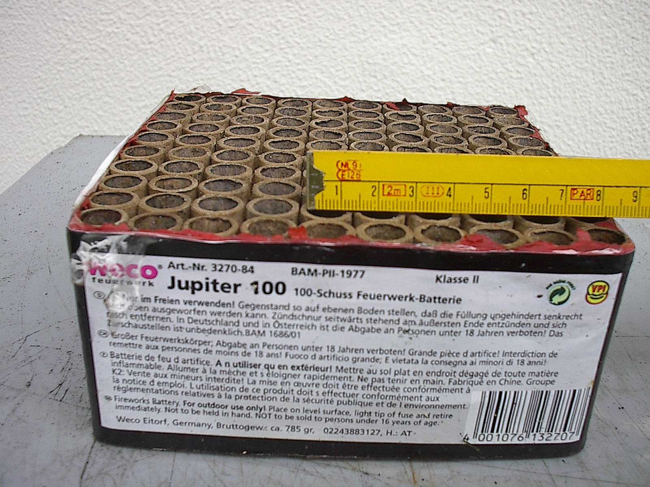 FEUERWERK.net Datenbank | Weco Feuerwerk Jupiter 100