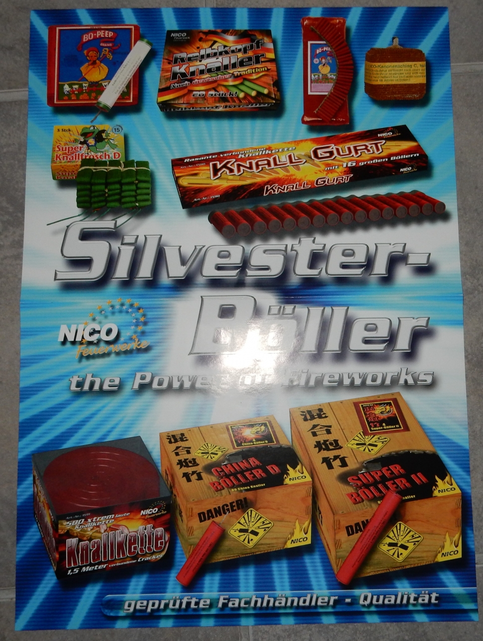 FEUERWERK.net Datenbank | Nico Nico Poster "Silvester-Böller- the power ...