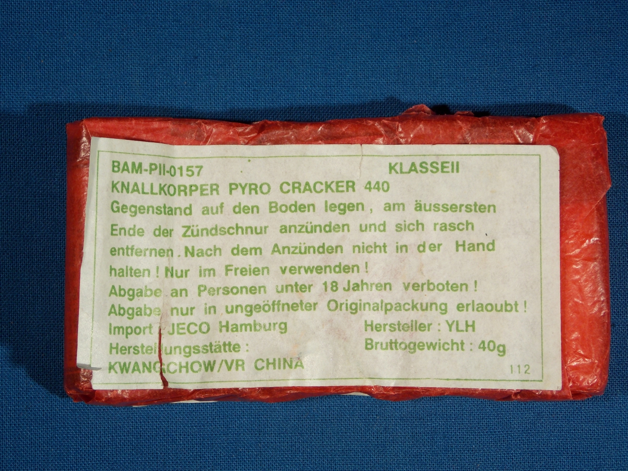 FEUERWERK.net Datenbank | Comet Feuerwerk Pyro Cracker