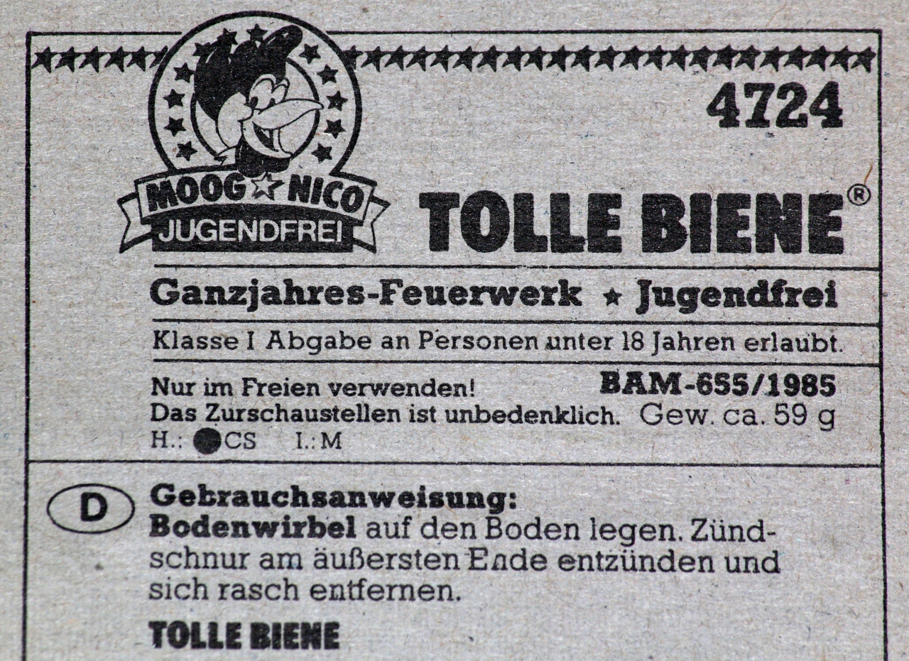 FEUERWERK.net Datenbank | Moog-Nico Tolle Biene