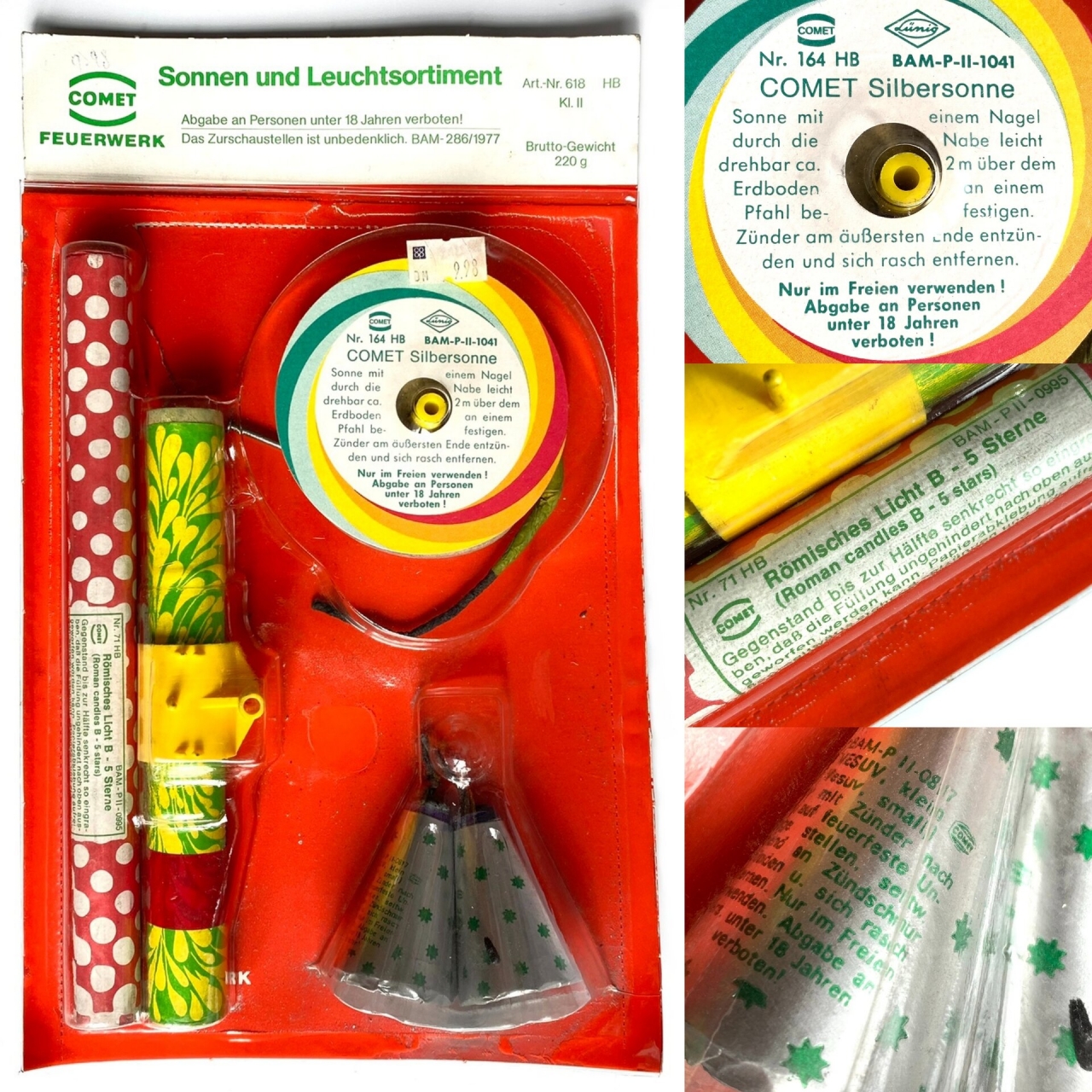 FEUERWERK.net Datenbank | Comet Feuerwerk Sonnen- u. Leuchtsortiment
