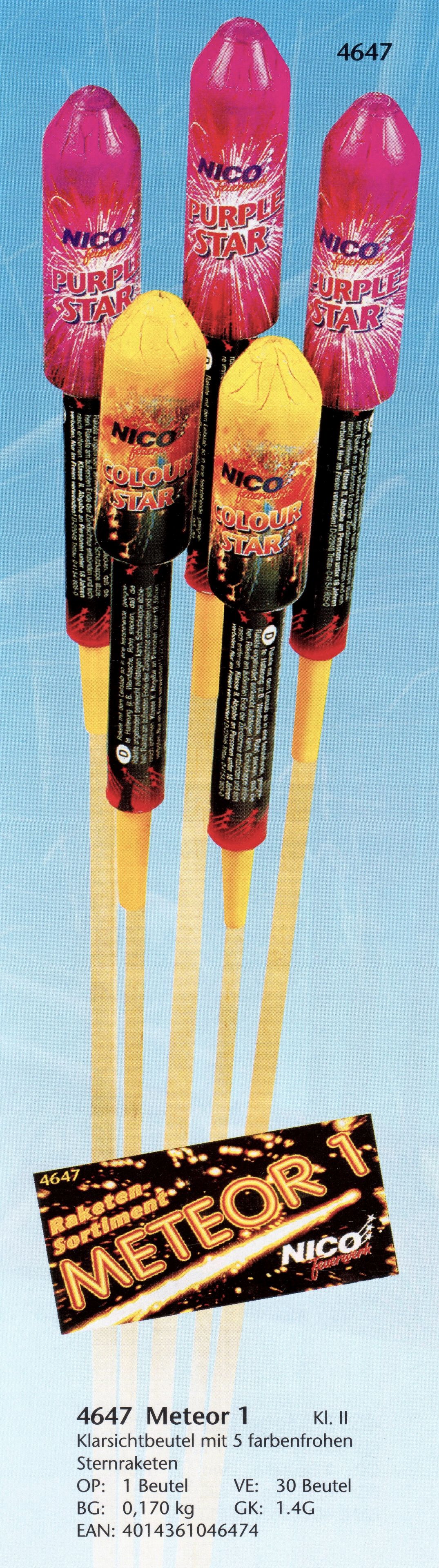 FEUERWERK.net Datenbank | Moog-Nico Meteor 1 [Moog-Nico / Nico]