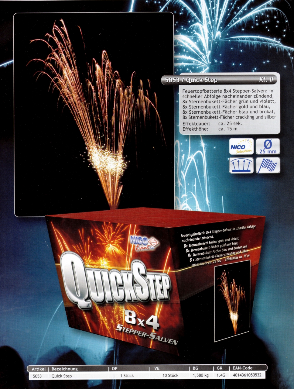 FEUERWERK.net Datenbank | Nico Quick Step