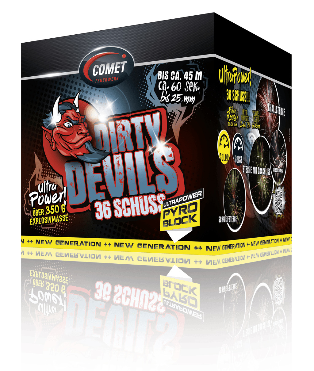 FEUERWERK.net Datenbank | Comet Feuerwerk Dirty Devils