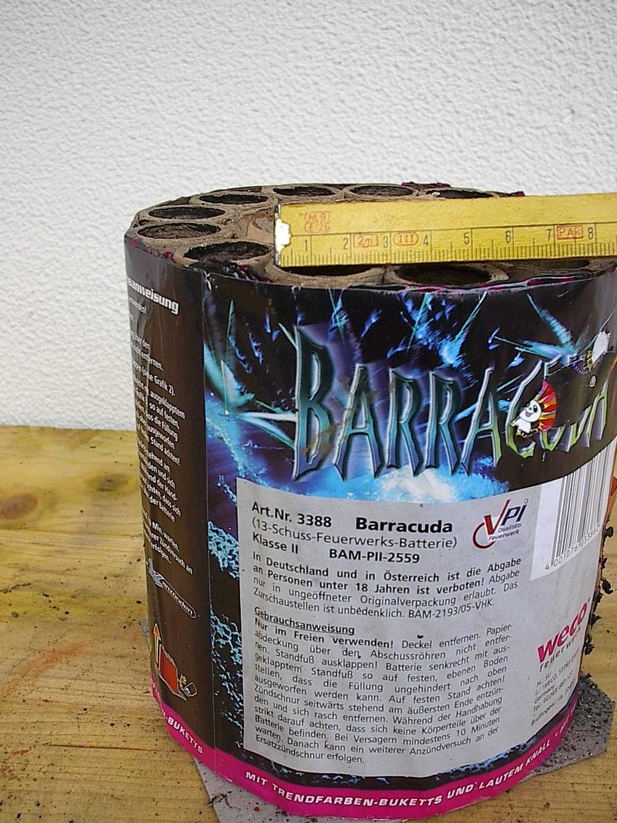 FEUERWERK.net Datenbank | Weco Feuerwerk Barracuda