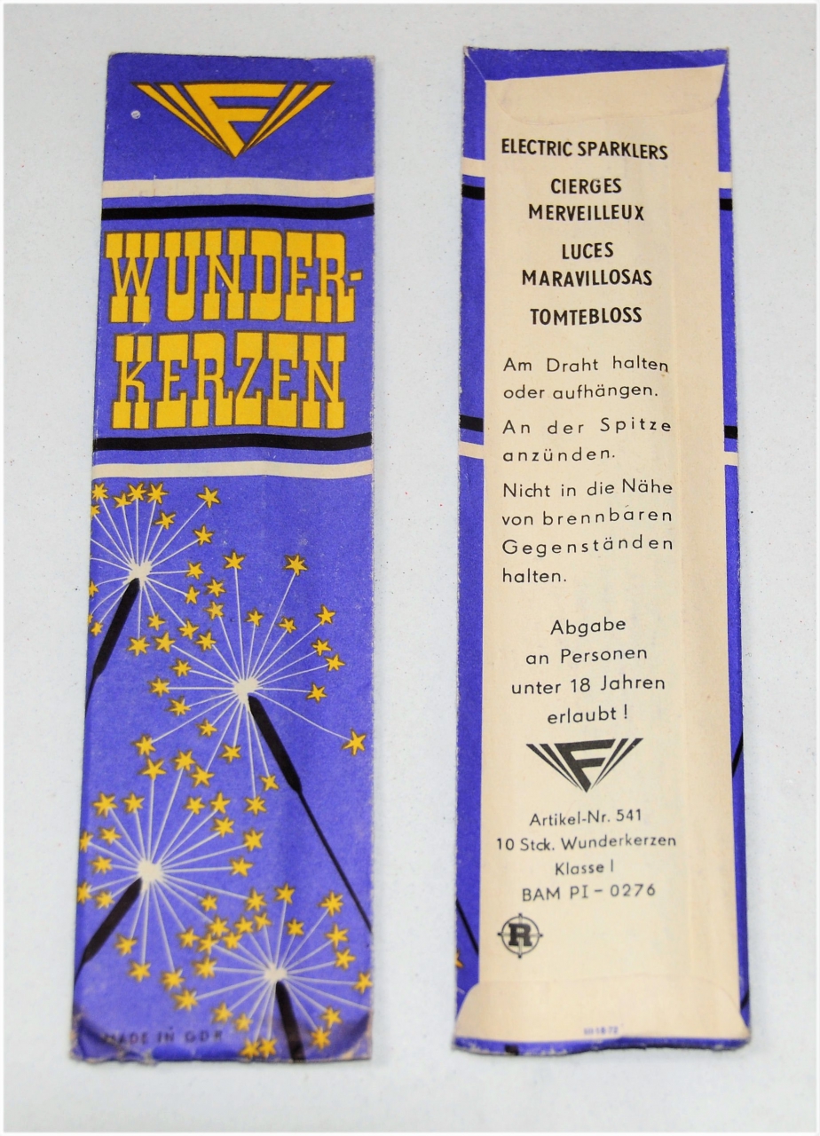 FEUERWERK.net Datenbank | Feistel Wunderkerzen [Herst. Riesa, DDR]