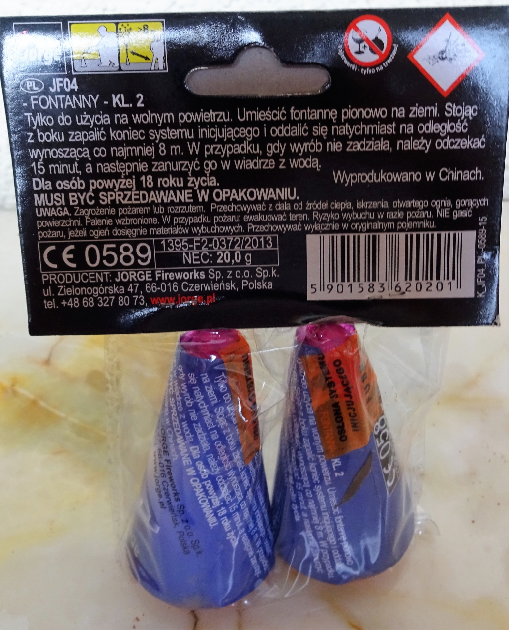 FEUERWERK.net Datenbank | Jorge Fireworks Silver Cascade 2er