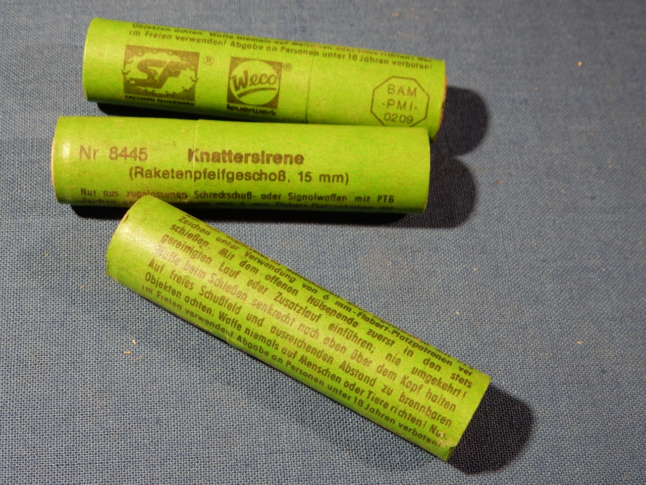 FEUERWERK.net Datenbank | Weco Feuerwerk Knattersirene (Pyroshot)