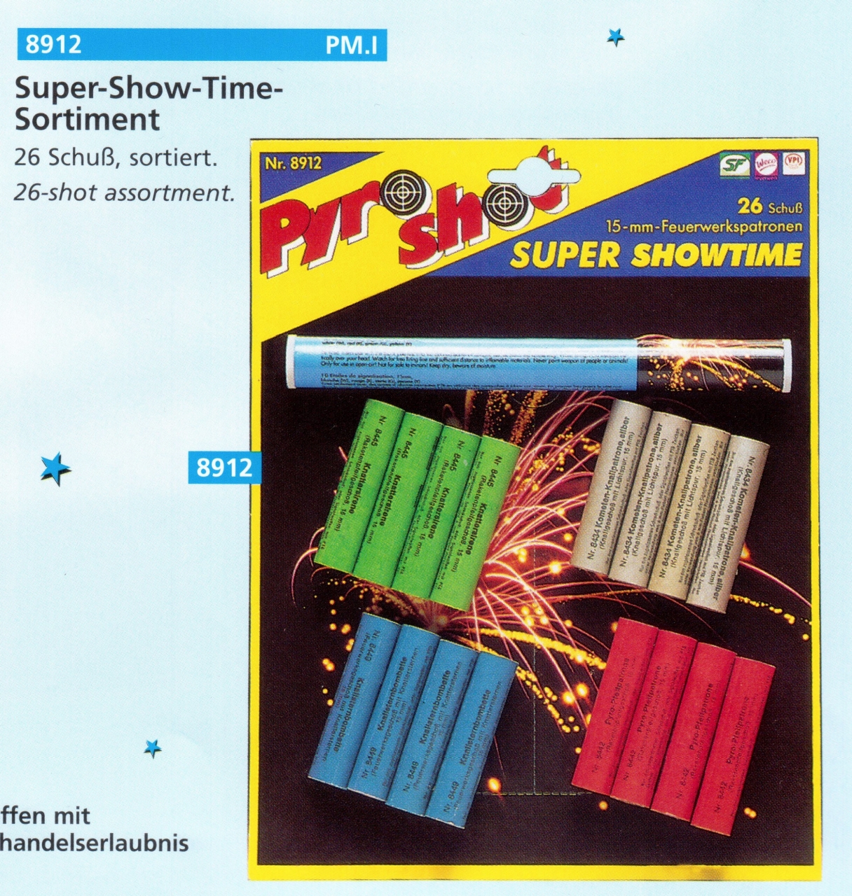 FEUERWERK.net Datenbank | Weco Feuerwerk Super Showtime (Pyroshot ...