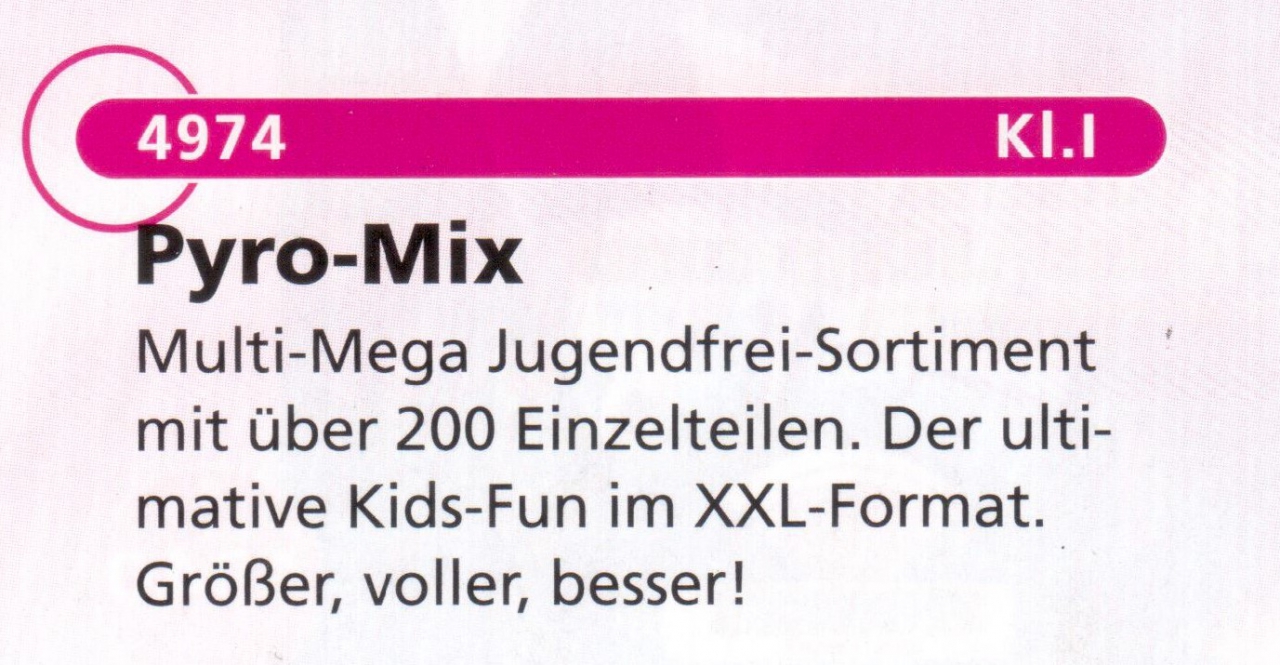 FEUERWERK.net Datenbank | Weco Feuerwerk Pyro-Mix