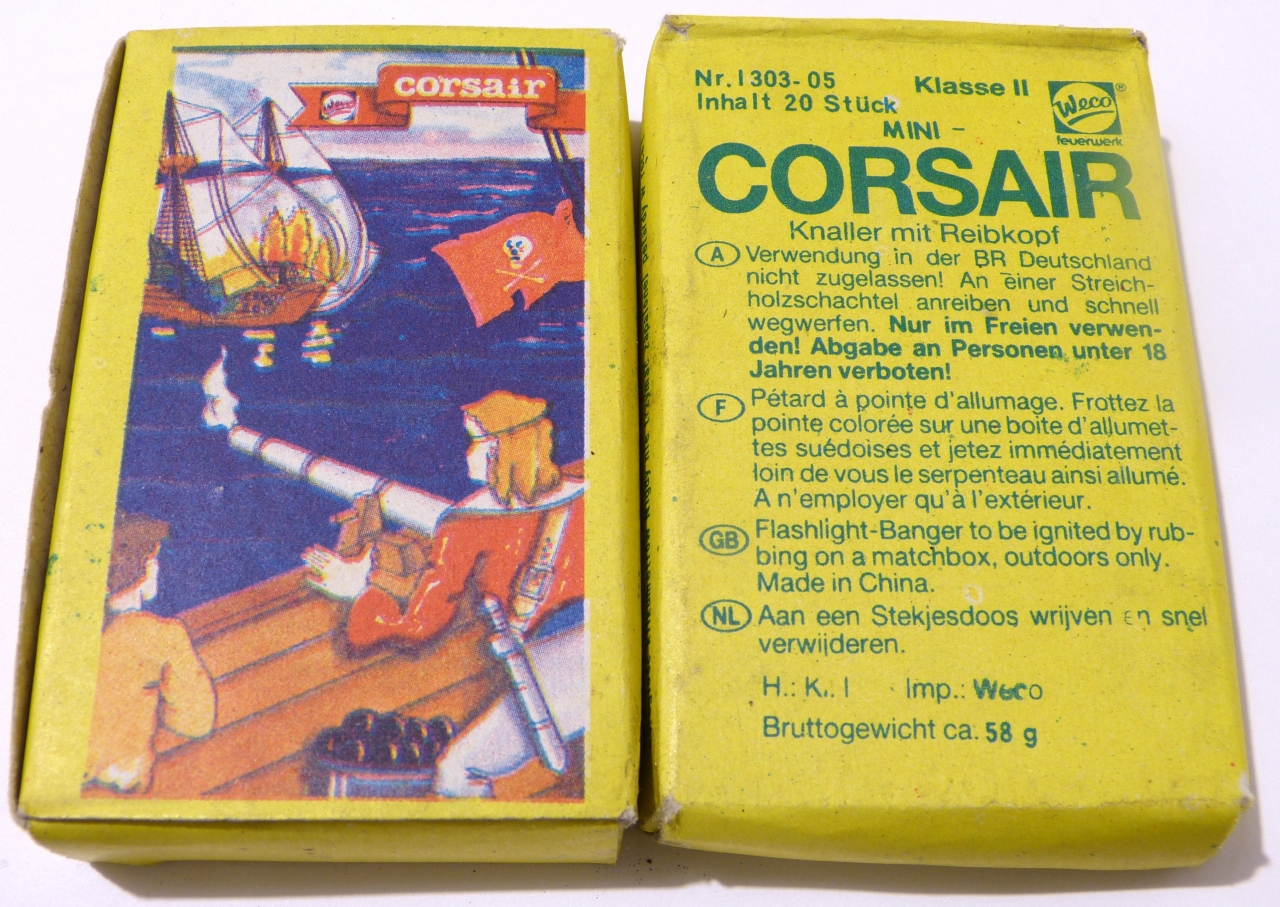 FEUERWERK.net Datenbank | Weco Feuerwerk Piccolo Corsair